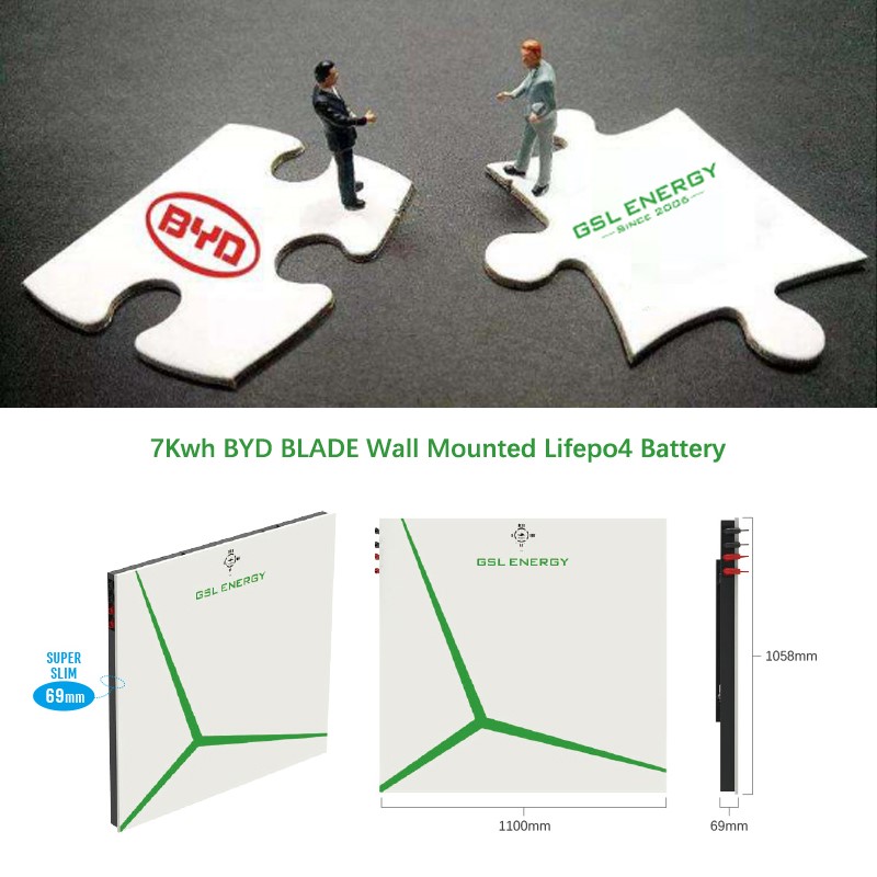 GSL Energy Launched the New Powerwall LiFePO4 Battery with BYD Blade Cell