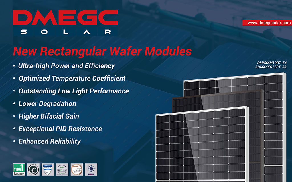 DMEGC Solar Introduces Ground-Breaking N-Type Rectangular Wafer Modules